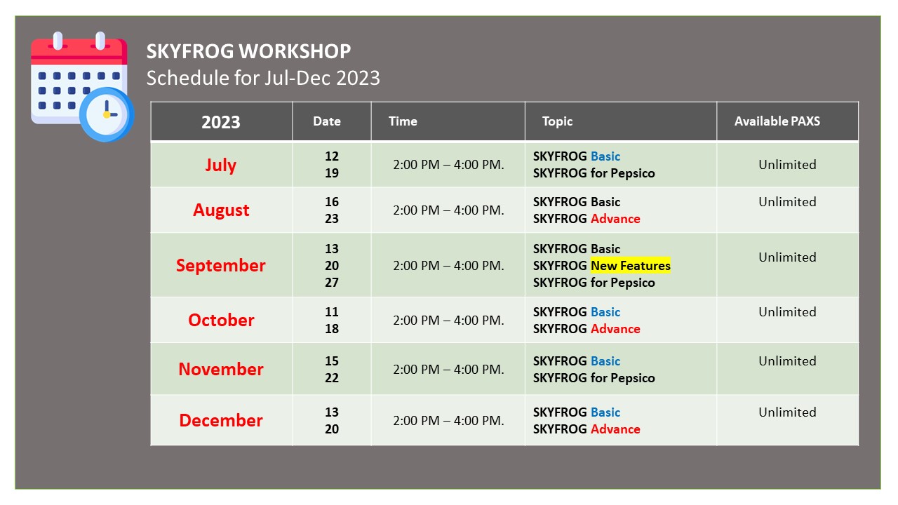 Workshop - Skyfrog Co., Ltd.